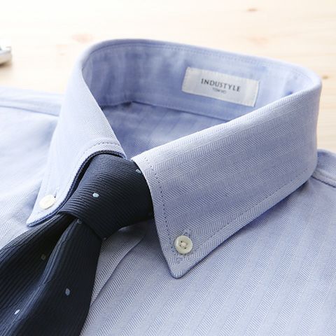 【INDUSTYLE TOKYO】ヘリンボーン 長袖 [襟型：ボタンダウン / 胸ポケット：あり]【ご注文から1～3営業日以内出荷】【キングフィット】 | INDUSTYLE TOKYO公式 ...