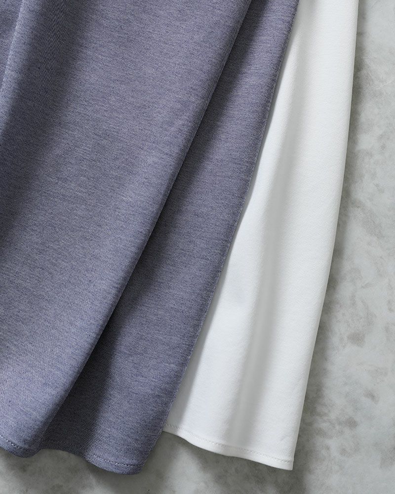 長袖 / ロイヤルシャンブレー / ワイド / 胸ポケットなし / ニットシャツ【最短1～最長3営業日出荷】 | INDUSTYLE TOKYO公式オンラインショップITOHARI