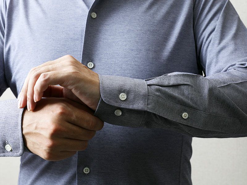 長袖 / ロイヤルシャンブレー / ワイド / 胸ポケットなし / ニットシャツ【最短1～最長3営業日出荷】 | INDUSTYLE TOKYO公式オンラインショップITOHARI