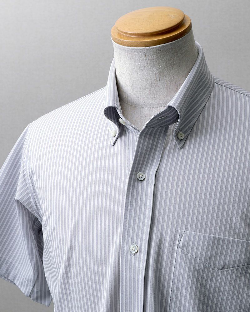 半袖 / ストライプ / ボタンダウン / 胸ポケットあり / ニットシャツ【最短1～最長3営業日出荷】 | INDUSTYLE TOKYO公式オンラインショップITOHARI